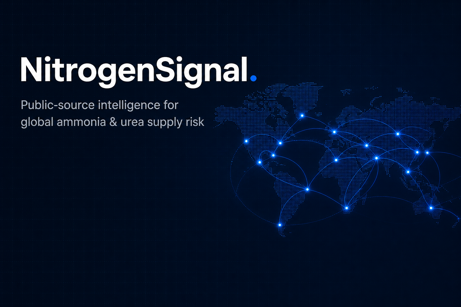 NitrogenSignal - Global Nitrogen Supply Risk Intelligence